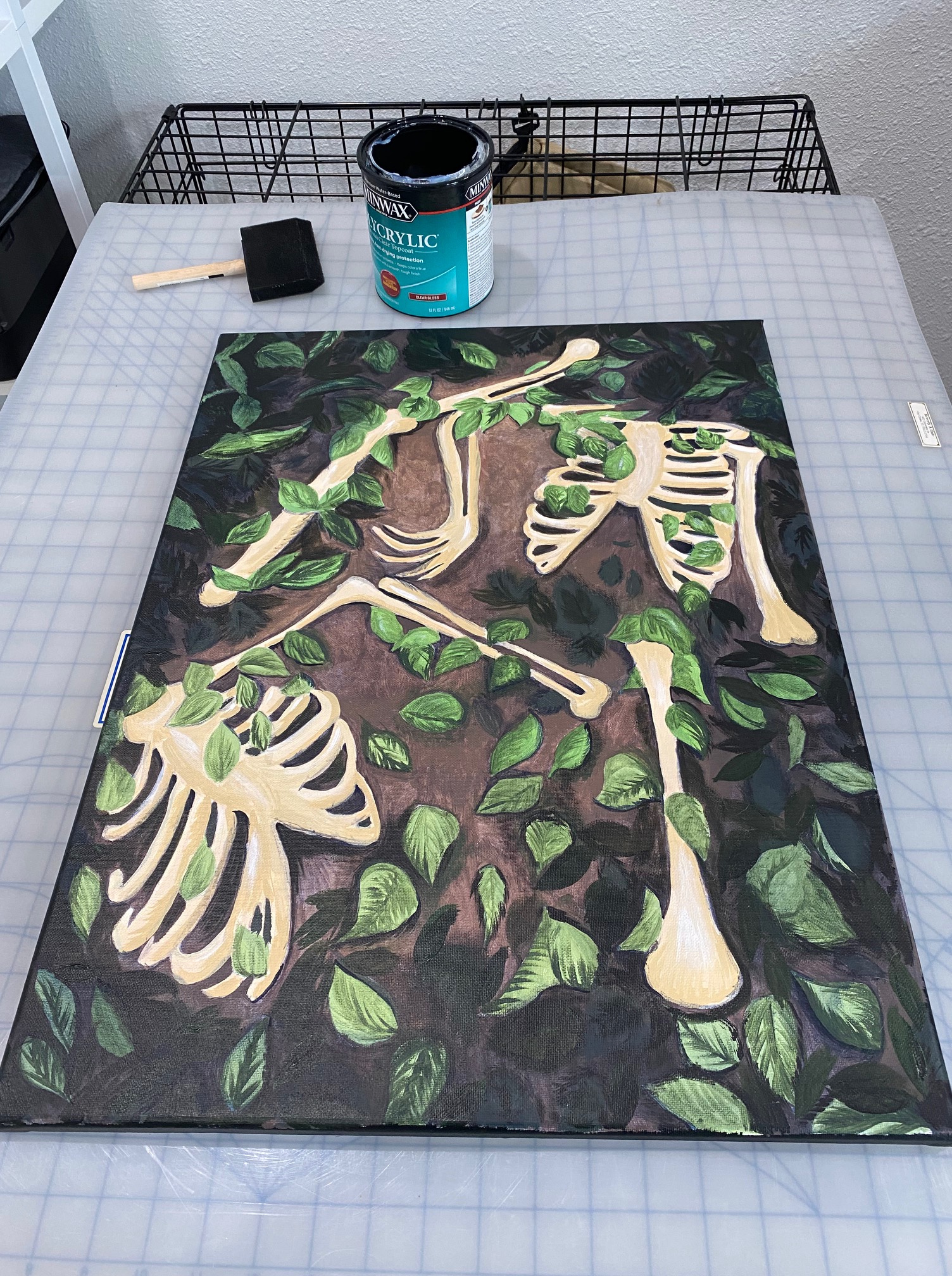 Skeleton Painting The Dupery